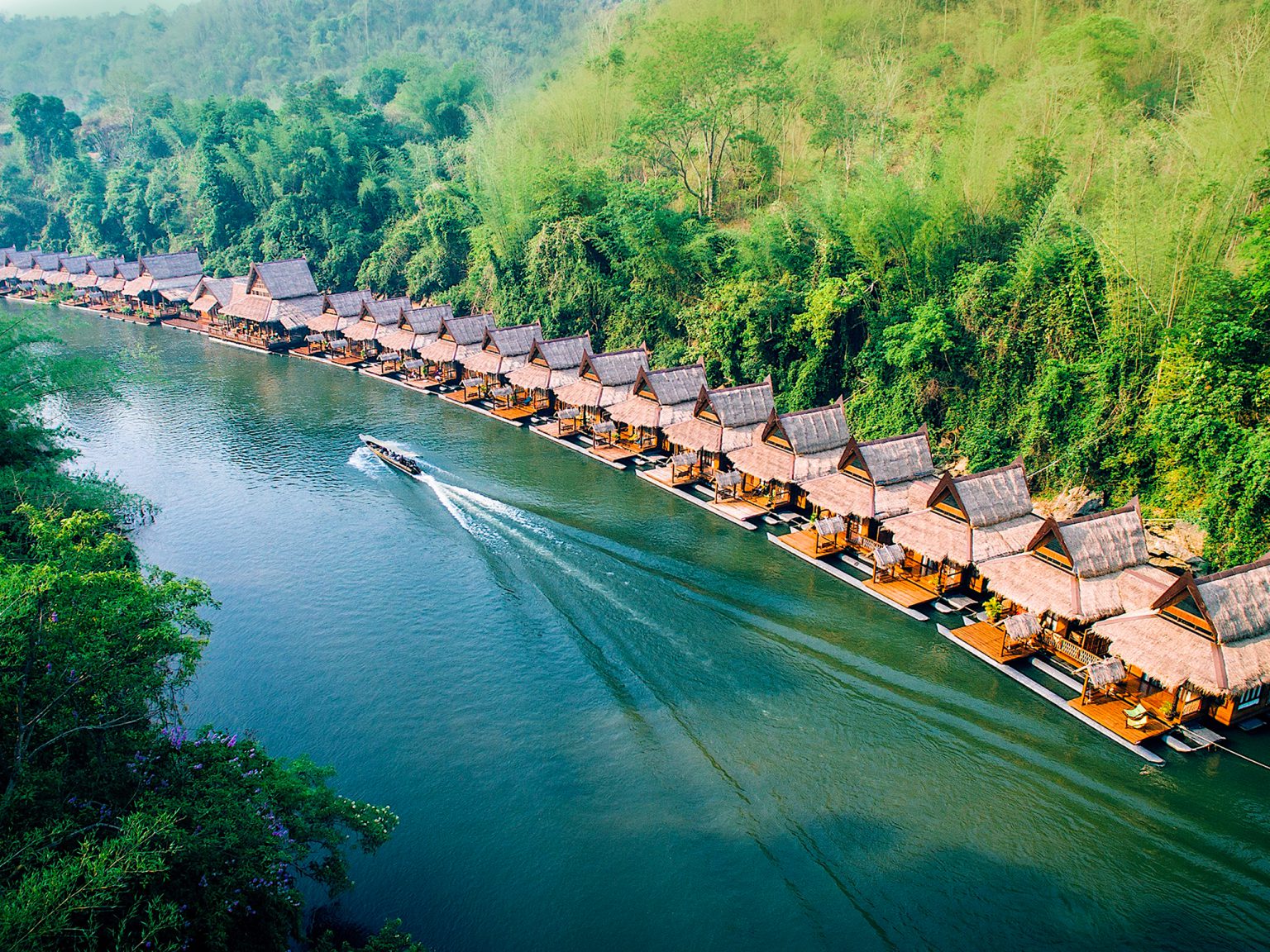 Luxury Floating Villas In Kanchanaburi FloatHouse River Kwai