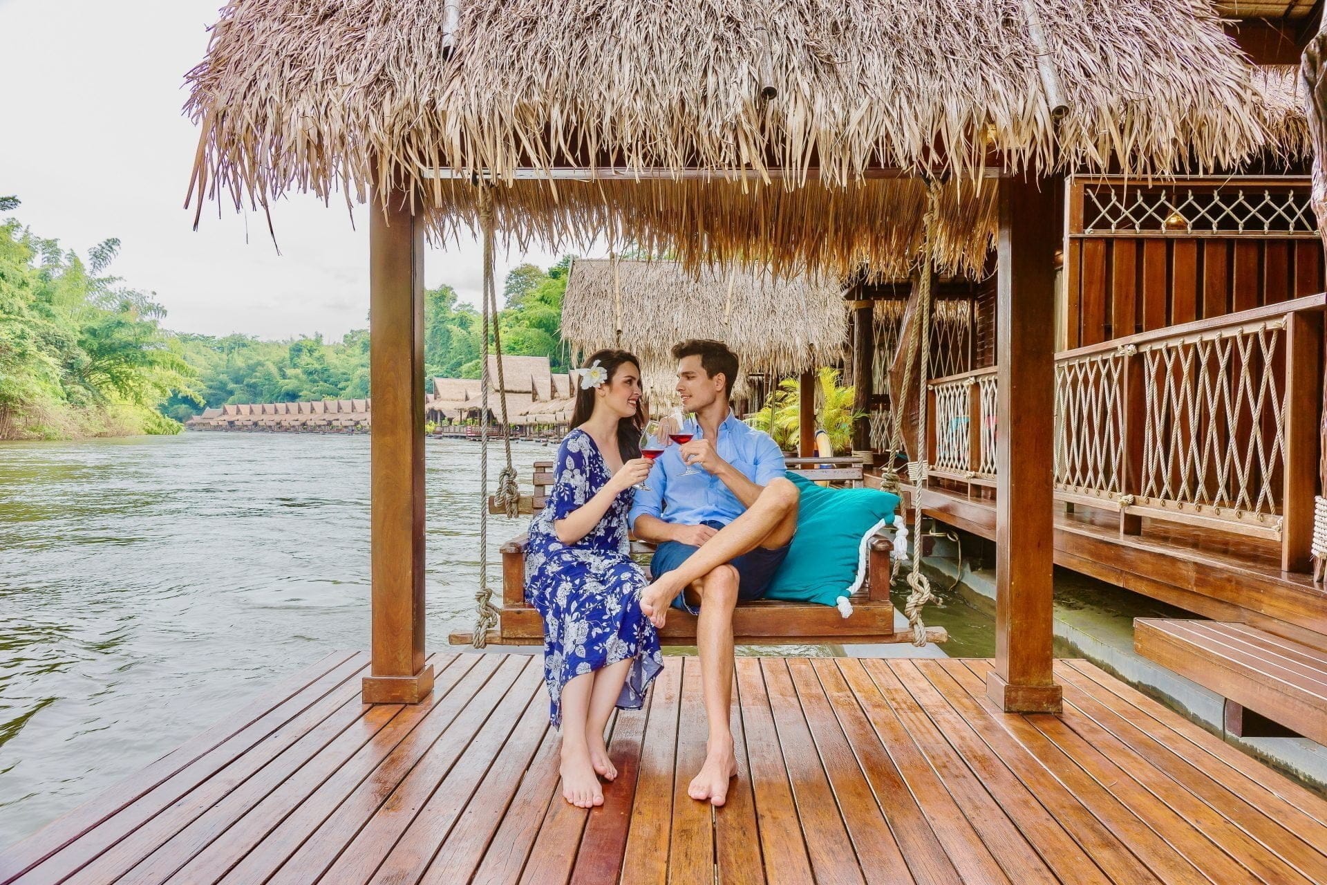 Luxury Floating Villas In Kanchanaburi FloatHouse River Kwai